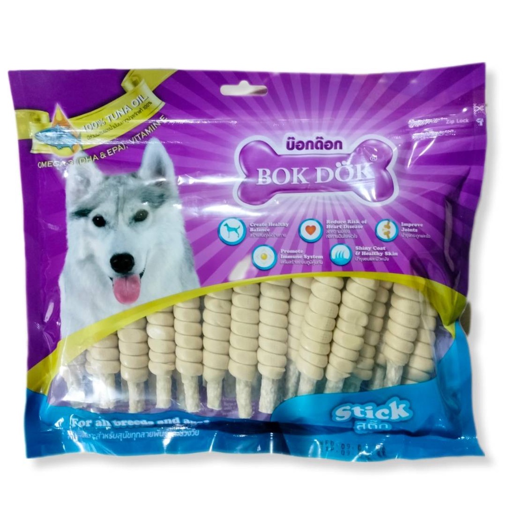 BOK DOK STICK ขนมสำหรับสุนัข แบบพันเกลียว 600 กรัม | Shopee Thailand