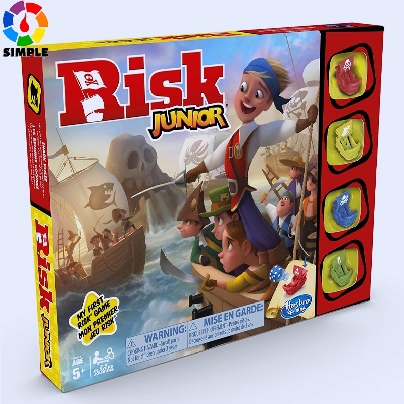 Risk Junior Game: Strategy Board Game, Classic Risk Game for Kids, Ages ...