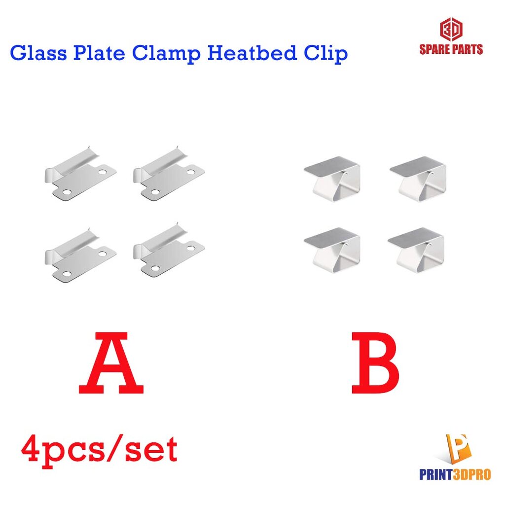 3D Printer Part Glass Plate Clamp Heatbed Clip | Shopee Thailand