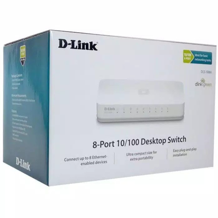 D-link DES 1008 8 พอร์ต, Dlink 8 port Switch DES-1008 DES-1008C ...
