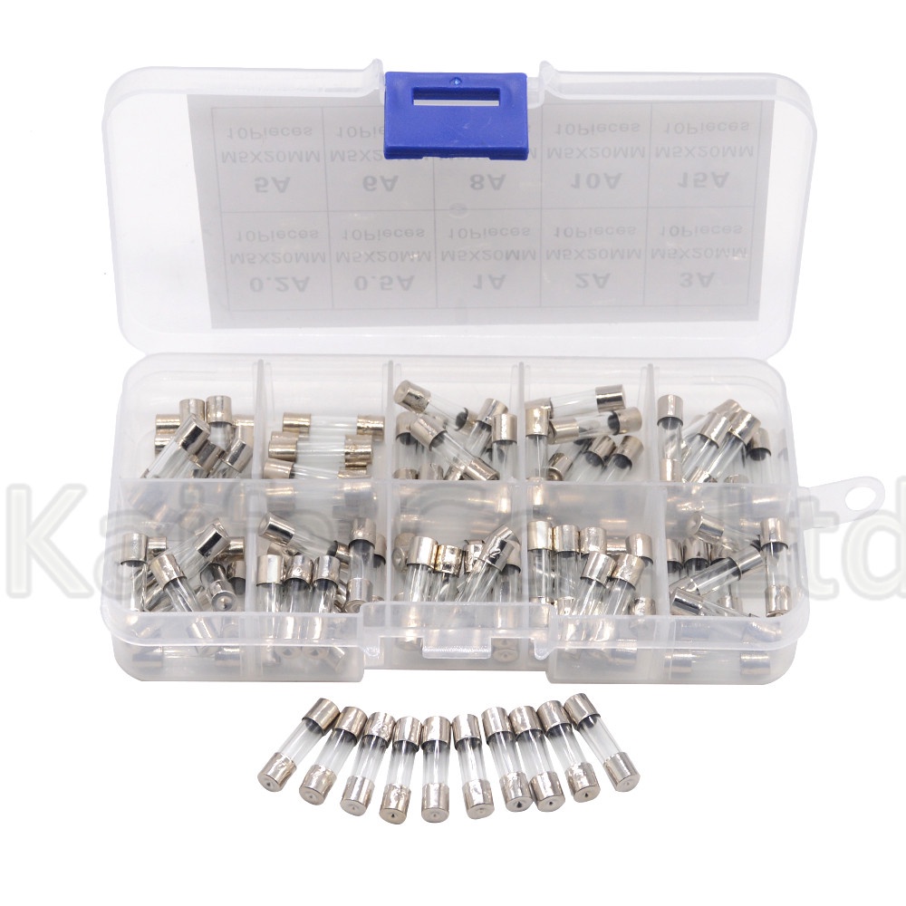 100 ชิ้น/ล็อต 5x20 มม. 0.5A 1A 2A 3A 4A 5A 6A 7A 8A 10A 15A ฟิวส์ ...