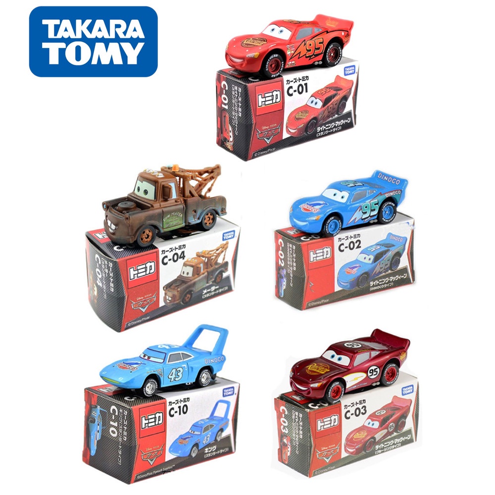 Takara Tomy Tomica Disney Pixar Cars C-01 Lightning McQueen C-10 King 1 ...
