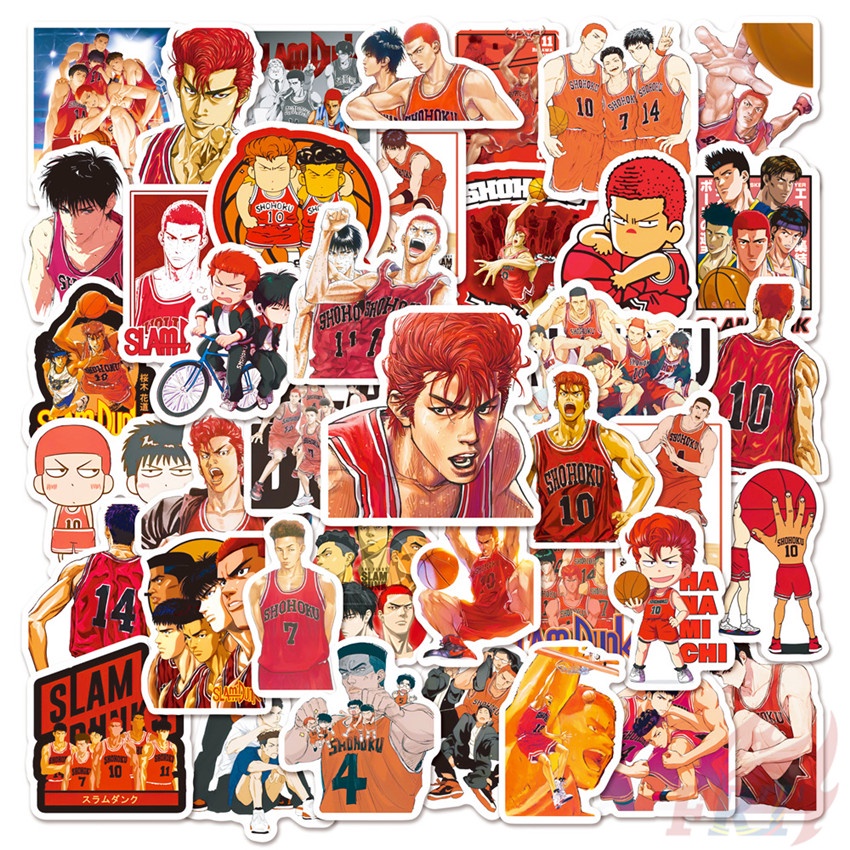 The First Slam Dunk Series 01 Stickers 50Pcs/Set DIY Fashion Waterproof ...