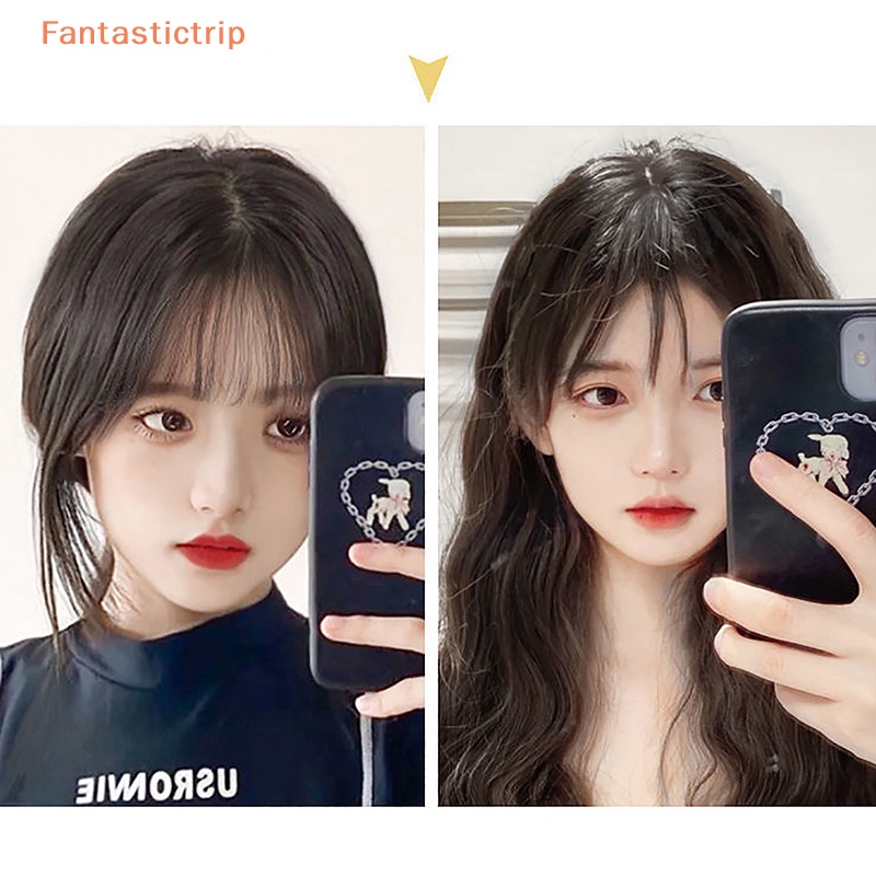 Fantastictrip กิ๊บติดผมหน้าม้าสังเคราะห์ 3 มิติ แบบต่อผมหน้าม้าปลอม แฟชั่นปลอม ธรรมชาติ | Shopee ...