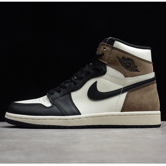 Air Jordan 1 สูง og Dark Mocha ผู้ชายผู้หญิงรองเท้าบาสเก็ตบอล AJ1 AJ กีฬา 555088-105 | Shopee ...