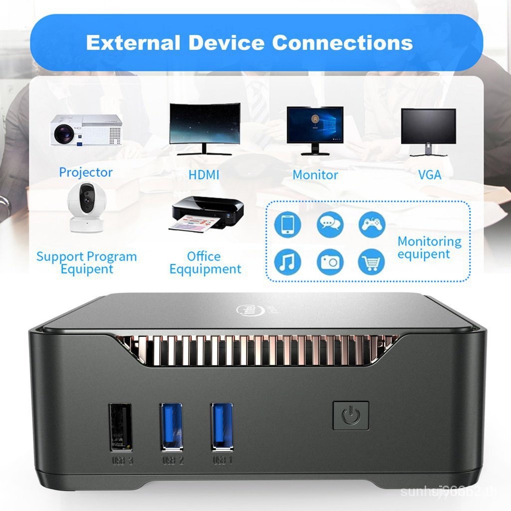 Gk3v Intel j4125 n5105 quad core คอมพิวเตอร์ตั้งโต๊ะ ขนาดเล็ก DDR4 8GB ...