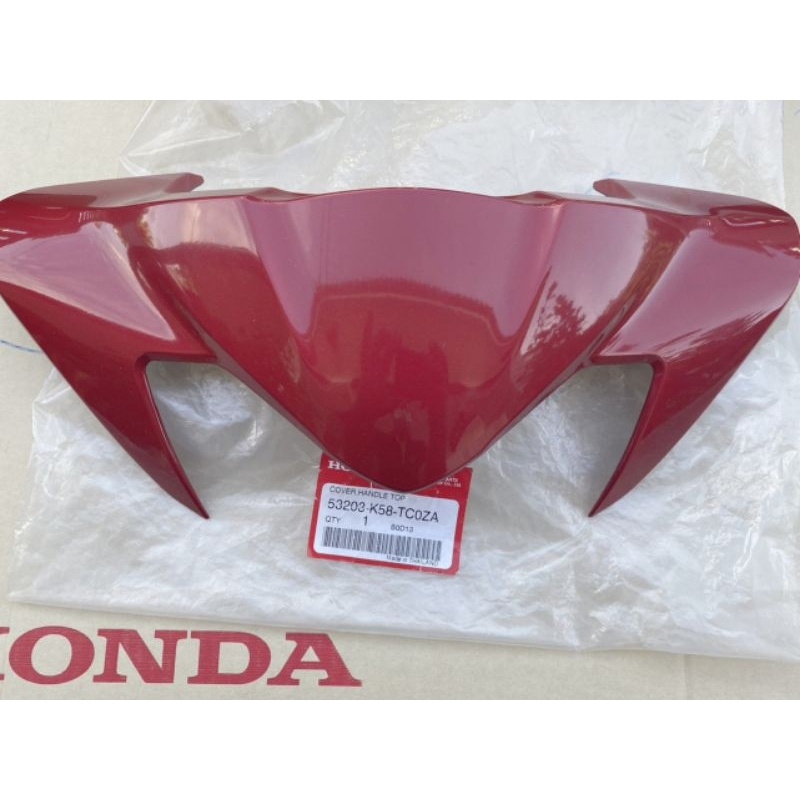 53203-K58-TC0ZAฝาครอบแฮนด์ตัวบนสีแดง HONDA WAVE110I รุ่นไฟหน้าLED 2019 ...