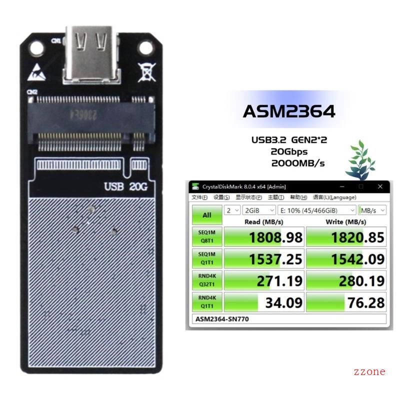 Zzz บอร์ดอะแดปเตอร์แปลง M2 SSD ASM2364 USB3 2 GENEx2 SSD | Shopee Thailand