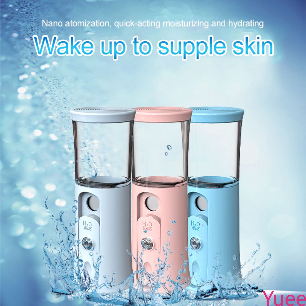 ไฟหลากสี Diamond Spray Moisturizer Facial Humidifier Face Steamer Cold ...