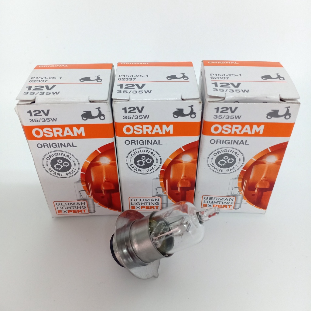 หลอดไฟหน้า OSRAM T19 STD (แสงเดิม) 35W (62337) ออสแรม หลอดไฟ หลอดไฟหน้า ...