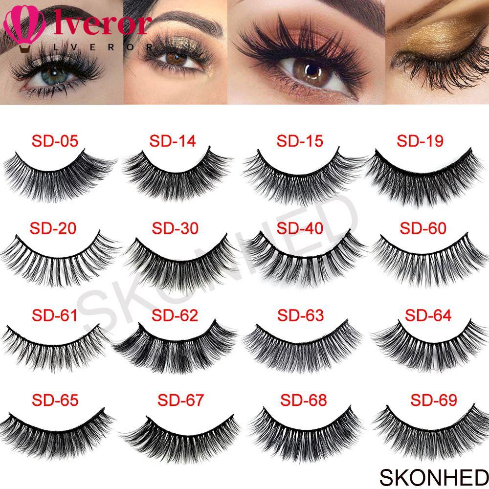 LVEROR Skonhed ขนตาปลอมไฟเบอร์ 3D แฮนด์เมด 3 คู่ | Shopee Thailand