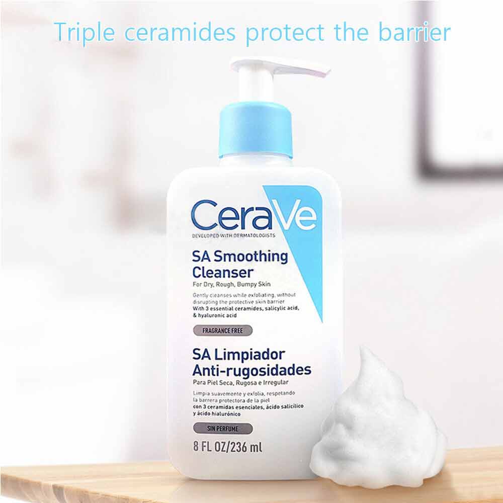 CERAVE-SA Smooth Cleanser (236ml) for facial and body cleansing ...