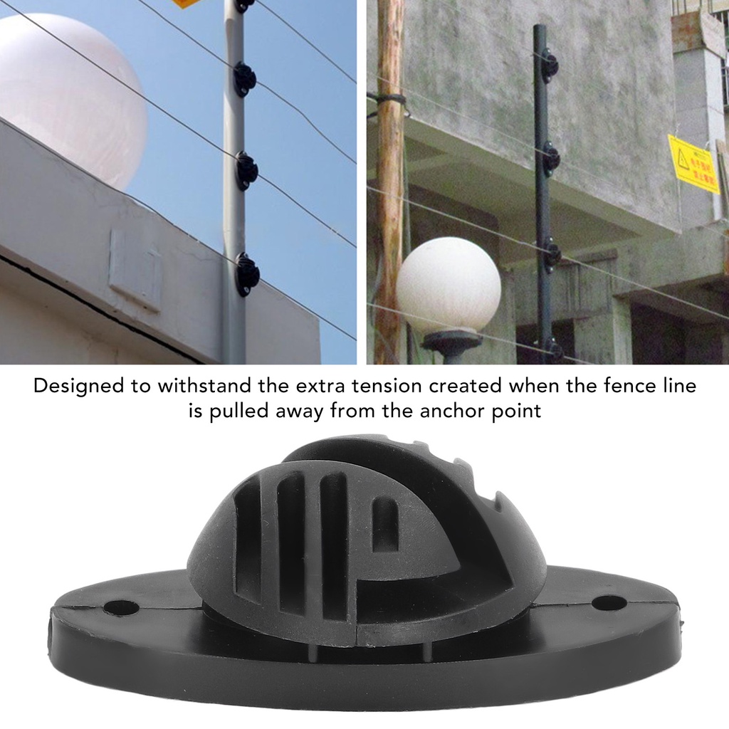 Garding 100 PCS ฉนวนรั้วไฟฟ้า Intermediate Bearing Rod Hemispherical ...