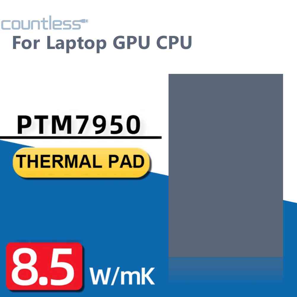 แผ่นความร้อน 8.5W/mK สําหรับแล็ปท็อป GPU CPU Honeywell PTM7950 ...
