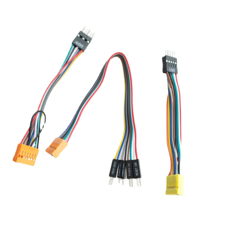 11pin 9Pin USB 13Pin Audio 8pin HDD Power LED รีเซ ็ ต SW Switch Cable ...