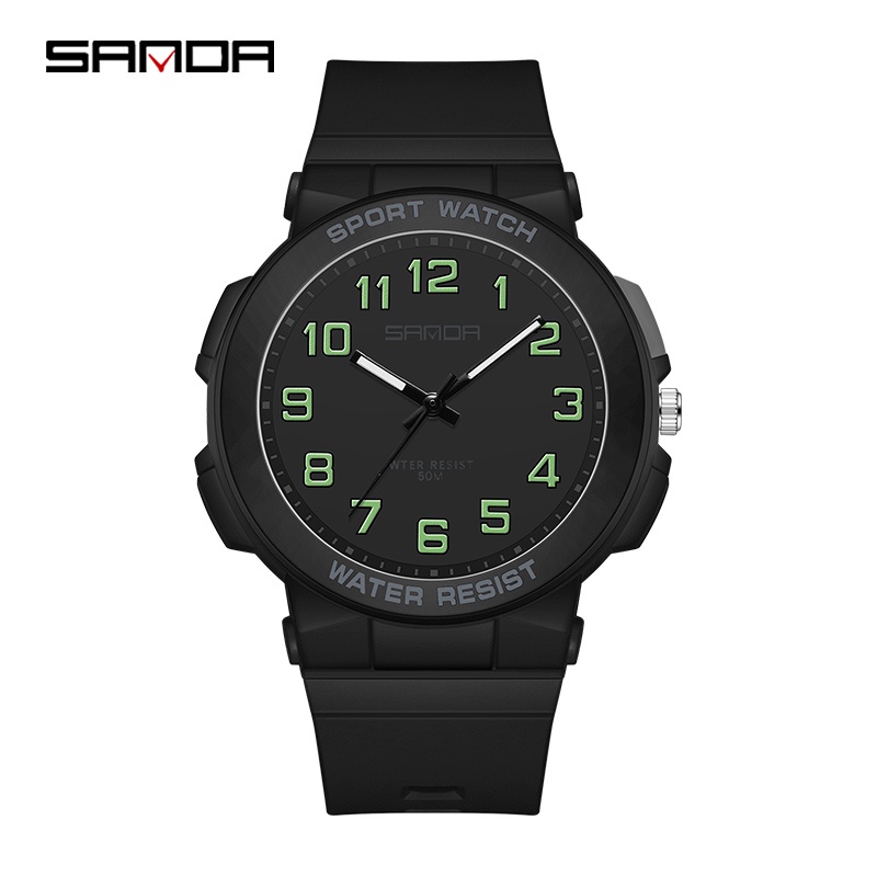 Sanda Youth Trend นาฬิกาข้อมือควอตซ์ สีพื้น หรูหรา สไตล์สปอร์ต SD6123 ...