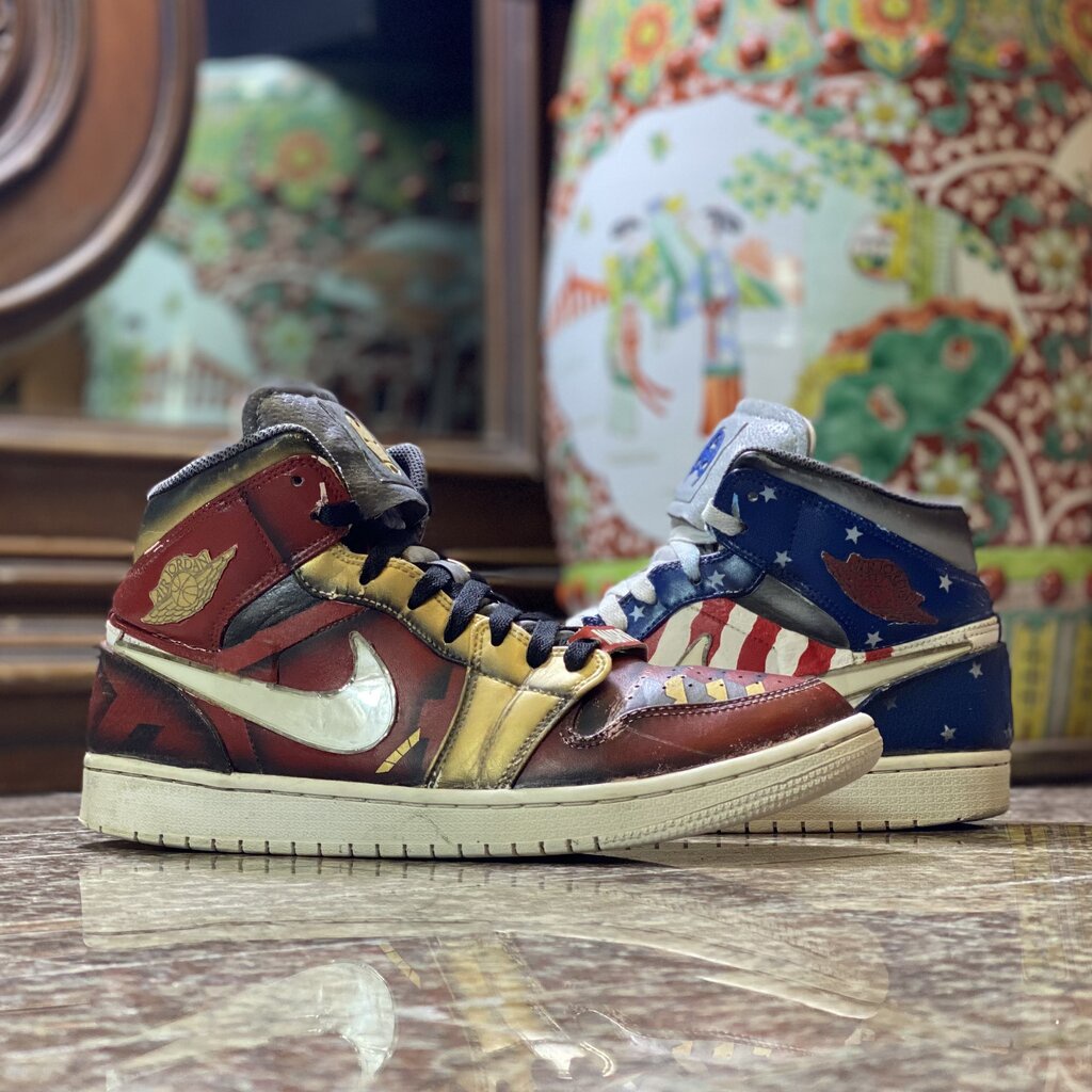 รองเท้า Nike Air Jordan 1 Mid ‘Marvel’ #มือ2 (M10US) | Shopee Thailand