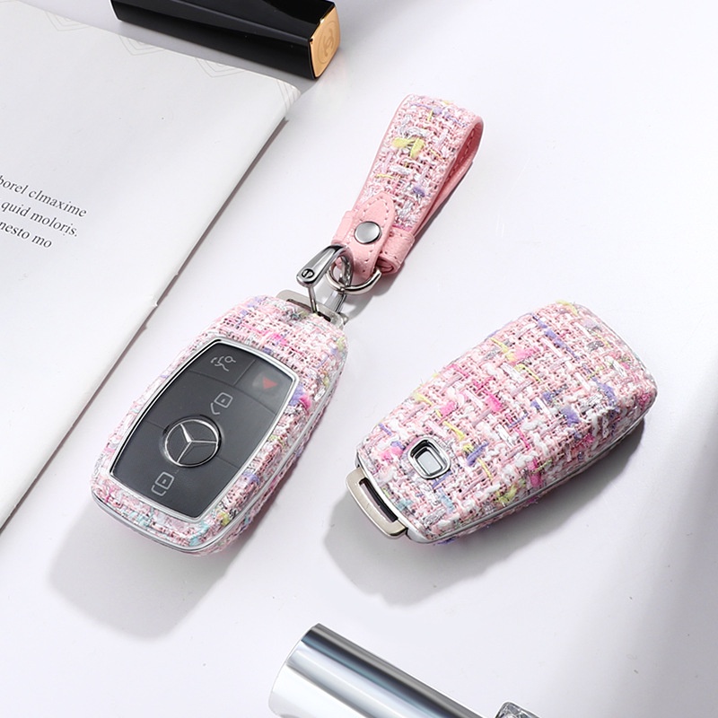 Mercedes-benz ปลอกกุญแจอัจฉริยะ หรูหรา หลากสี สําหรับ E-Class E300l C260L C200L A200L GLC300l ...