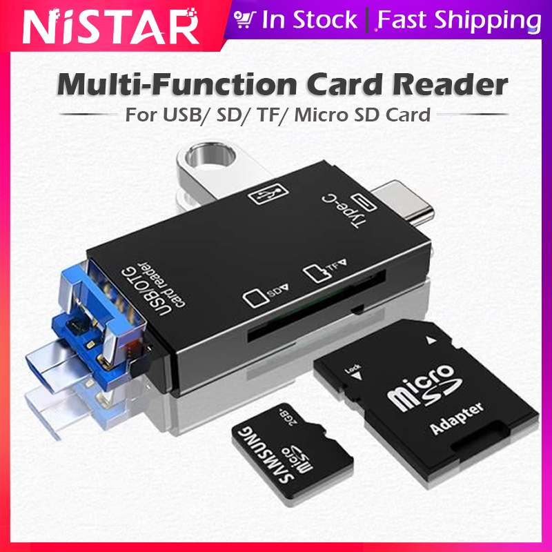 Otg อะแดปเตอร์การ์ดรีดเดอร์ SD USB 2.0 Micro USB SDHC SDXC Type C ...