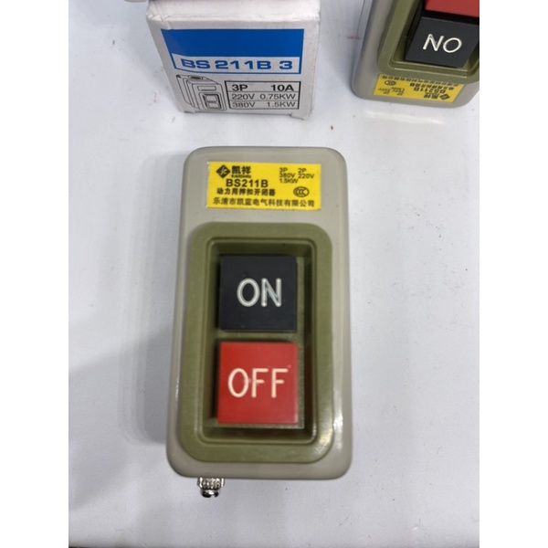 ร้านใน กทม สวิทซ์กดจม BOX ON-OFF 3P 10A #BS211B (No.1230306)สินค้าพร้อม ...
