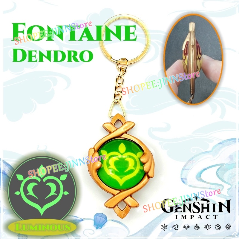 JN - พวงกุญแจ Fontaine Vision GENSHIN IMPACT Vision Mondstadt Liyue ...