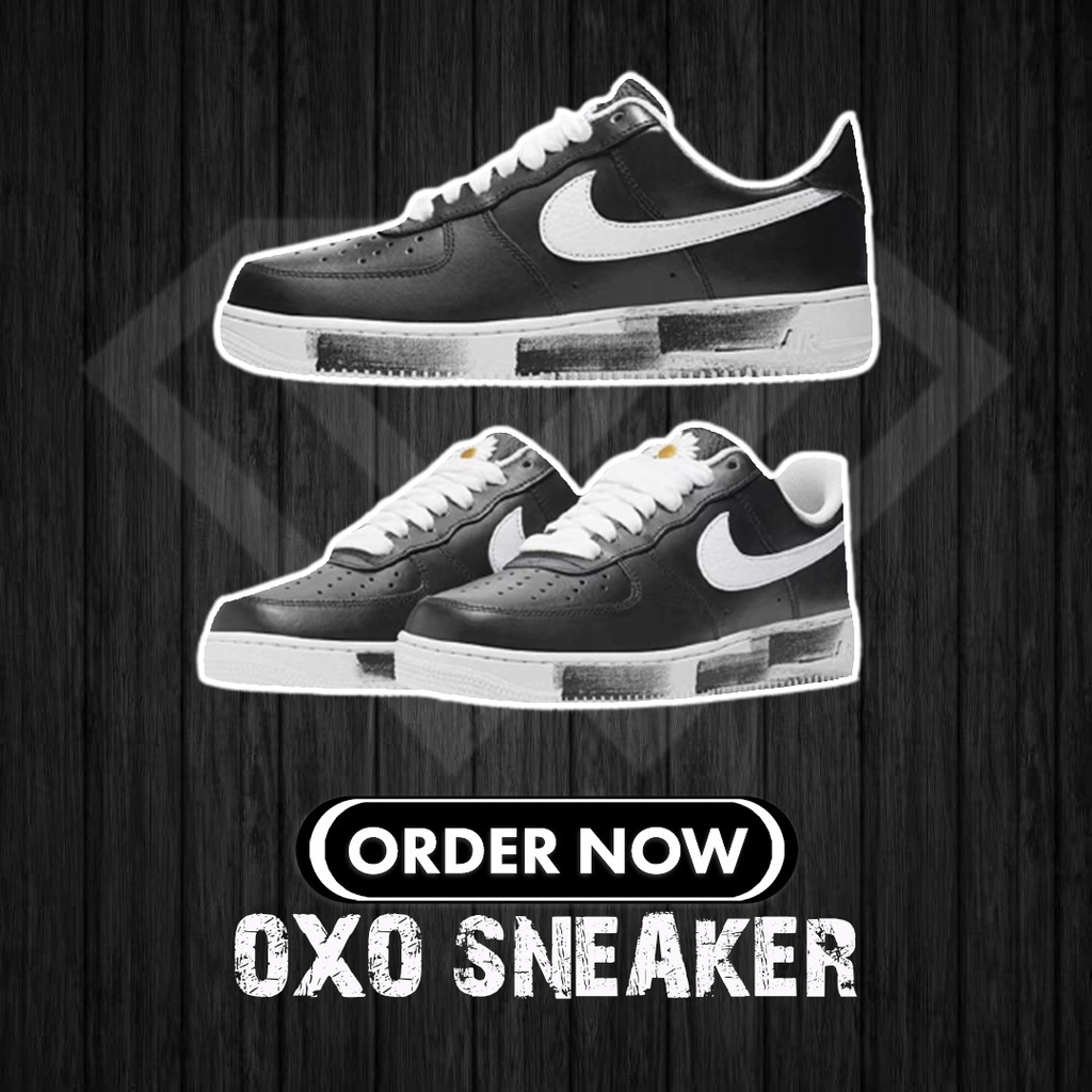 Peaceminusone X New Air+Force 1 Paranoise 1.0 Gdragon Black Af1 (ของแท้ ...