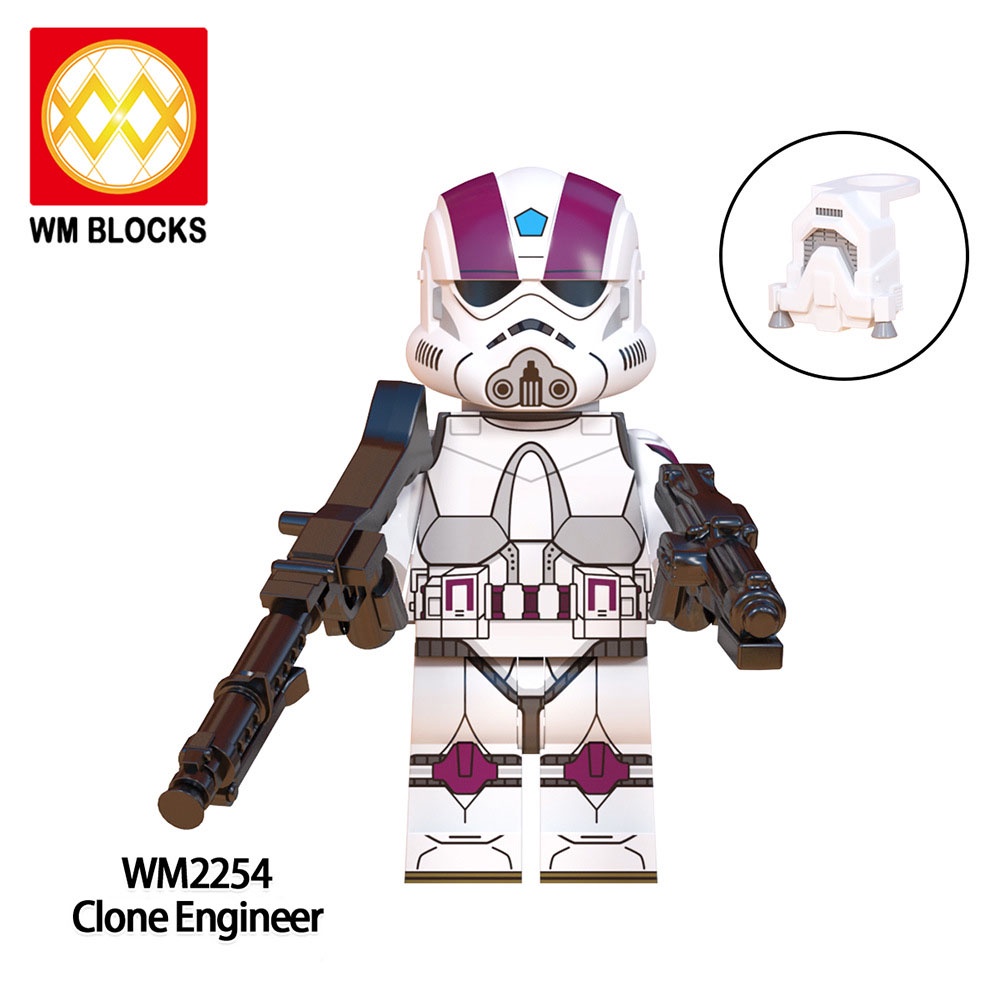 โมเดลฟิกเกอร์ Star Wars Clone Engineer Airborne Cavalry Squad ขนาดเล็ก ...
