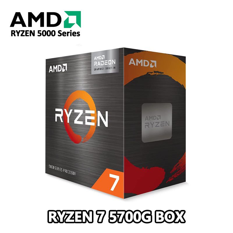 Amd Ryzen 7 5700G R7 5700G 8-Core, โปรเซสเซอร์ตั้งโต๊ะ ปลดล็อกด้วย ...