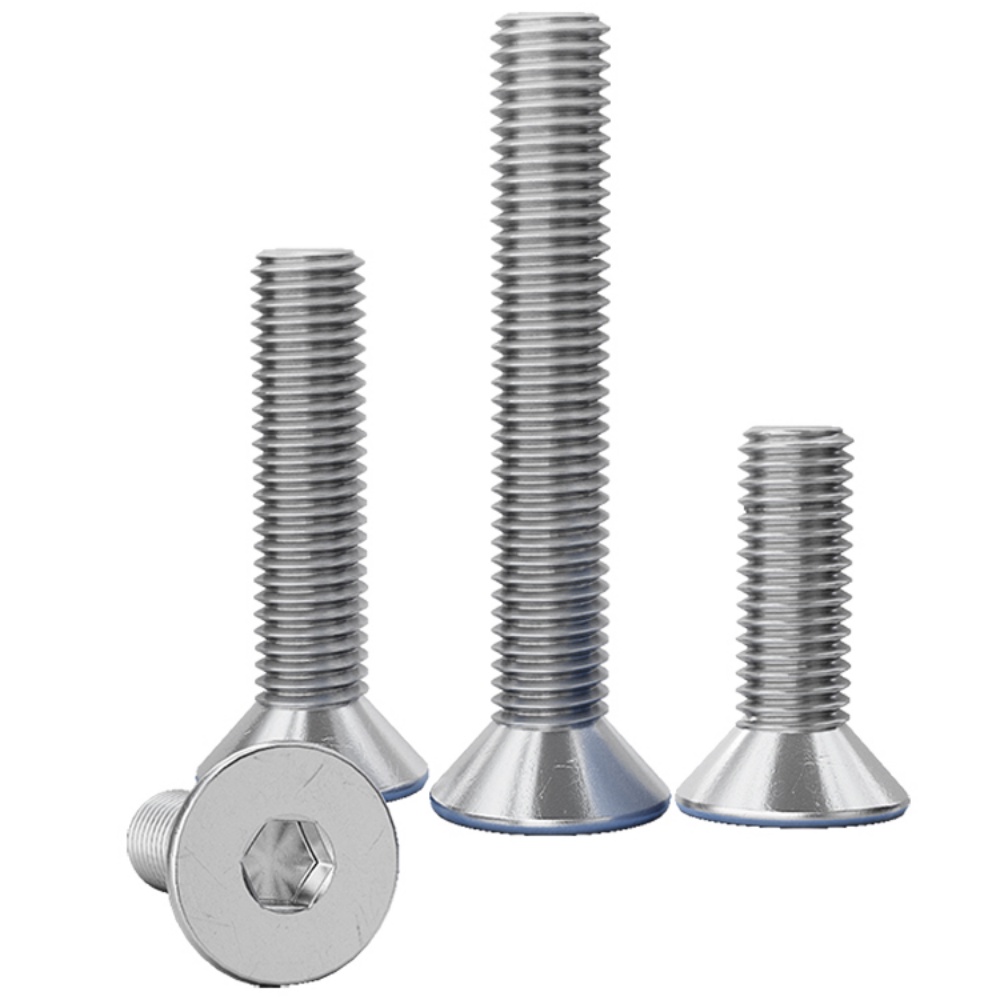 สกรูซ็อกเก็ต สเตนเลส 316 หัวจม หกเหลี่ยม หัวแบน คุณภาพสูง A4-70 M2 M3 ...