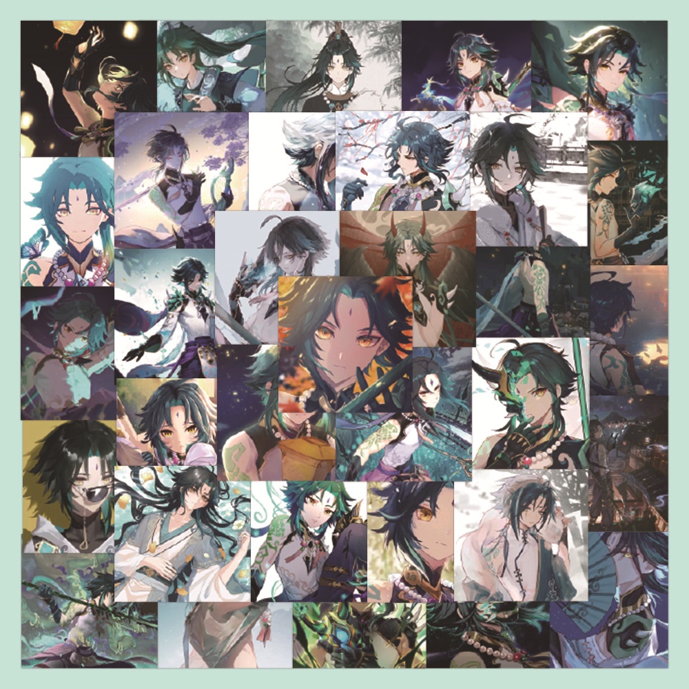 Genshin Impact. สติกเกอร์ Xiao Series 01 สติกเกอร์แฟชั่น กันน้ํา DIY 60 ...