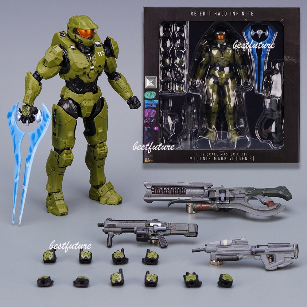 Halo ฟิกเกอร์โมเดลตุ๊กตา 5 Guardians Master Chief John117 Halo Infinite ...