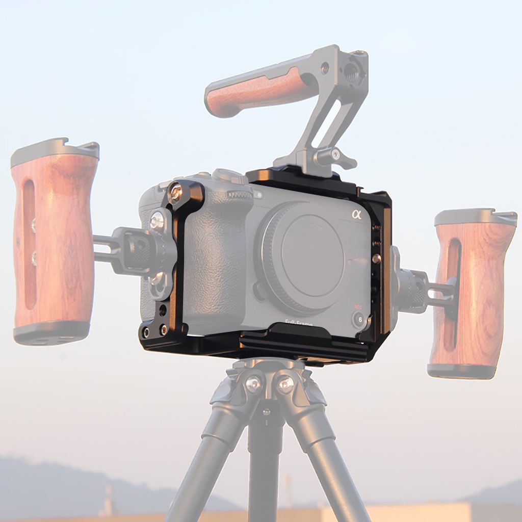 กรงกล้องวิดีโอ แบบครึ่งรู สําหรับ Sony FX30 FX3 DSLR Rig 1/4 3/8 ...