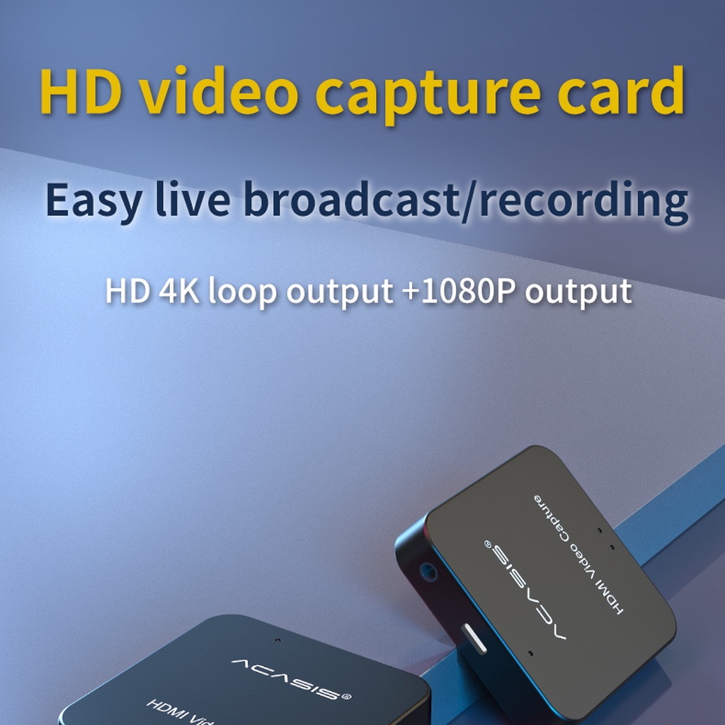 Acasis Video Capture Card 1080P/60FPS แคปเจอร์การ์ด ต่อกล้อง ไลฟ์สด สต ...