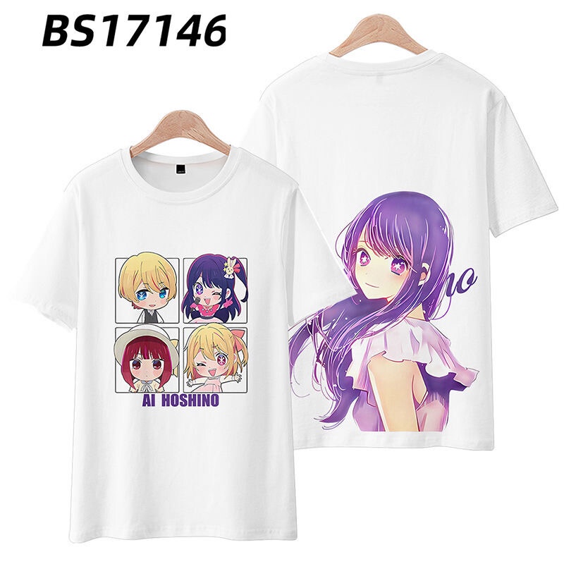 เสื้อยืด XP Oshi no Ko Anime Tshirt Short Sleeve Top Harajuku Women Men ...