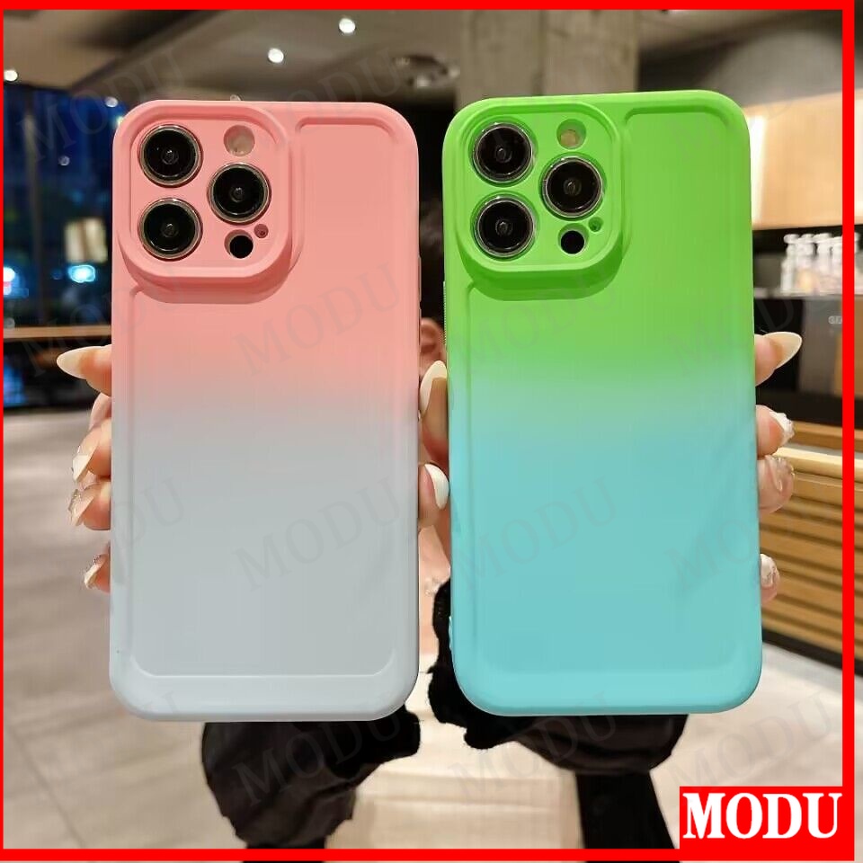เคสโทรศัพท์มือถือ ซิลิโคน ไล่โทนสี สําหรับ Realme C55 C53 C35 C33 C30