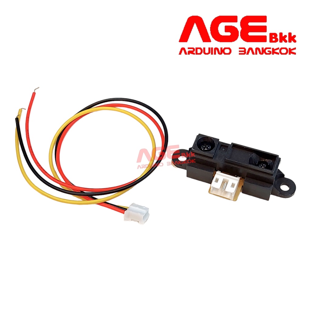 GP2Y0A21 Sharp Infrared Distance Sensor เซนเซอร์วัดระยะทาง 10-80 cm ...