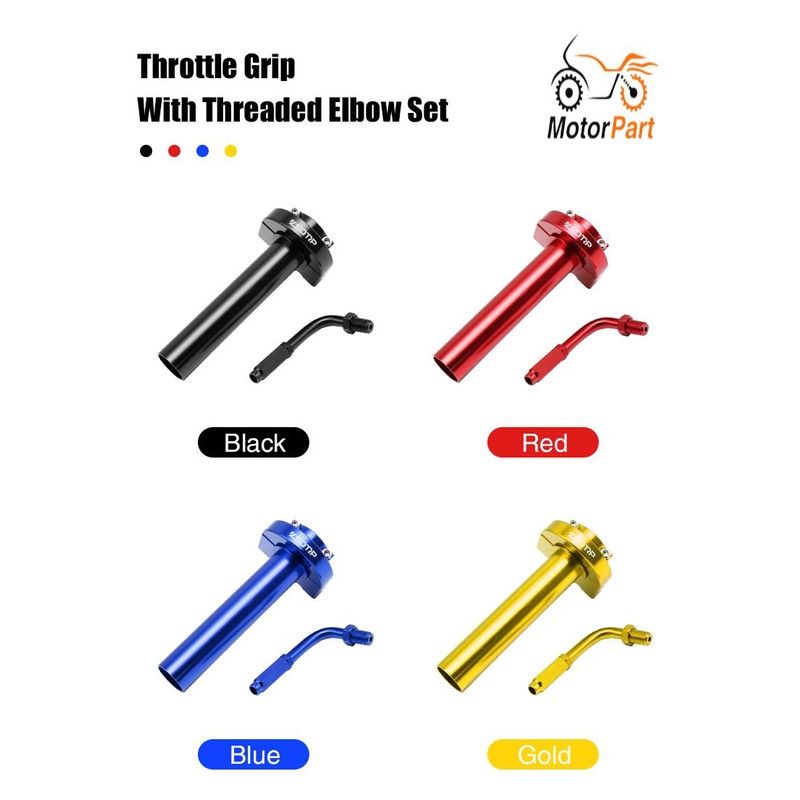 MOTOPARTS SHOP 7/8" Universal CNC Aluminum Throttle Grip Quick Twister ...