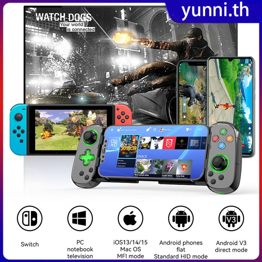 D7 ไร้สาย Gamepad Bluetooth 5.0 3d Rocker ยืด Telescopic Game ...