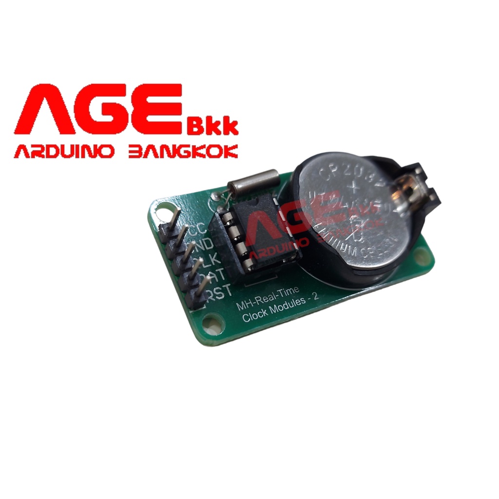 DS1302 โมดูลนาฬิกา RTC Real Time Clock Module CR2032 3V Battery ...