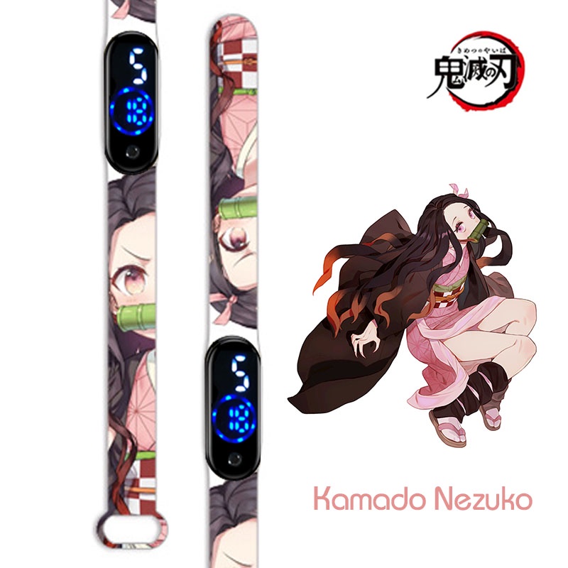 Anime Demon Killer Kawaii Electronic Watch Nezuko Cartoon Digital ...