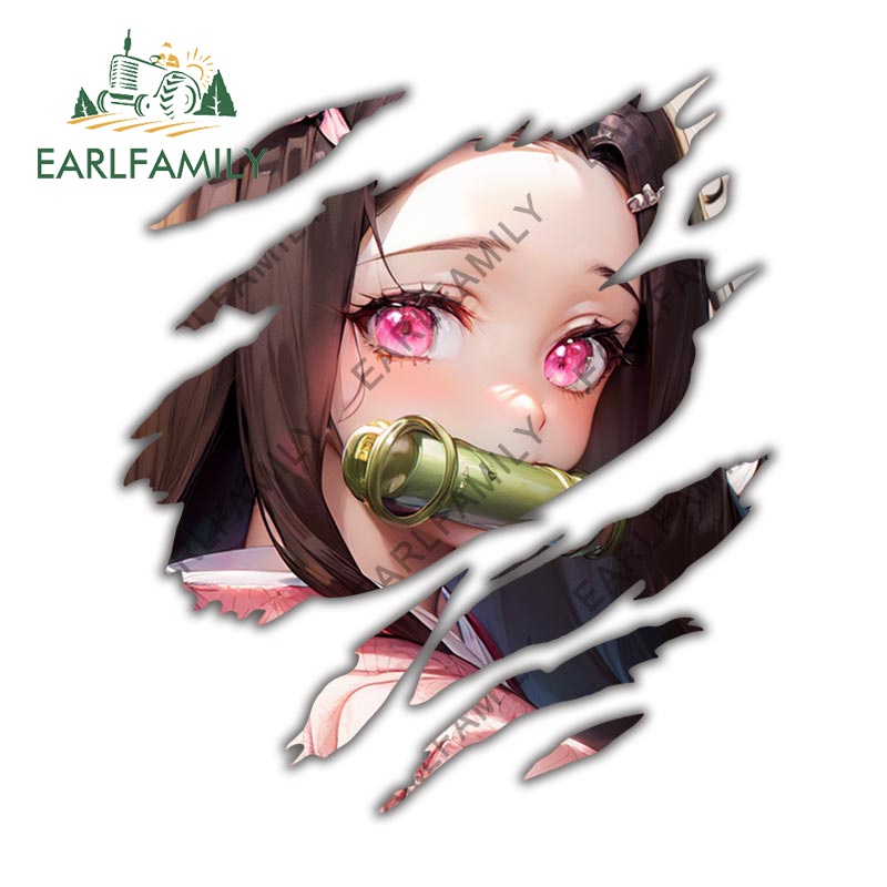 Earlfamily สติกเกอร์ ลายอนิเมะ Demon Sayler Tear 13 ซม. กันน้ํา สําหรับ ...