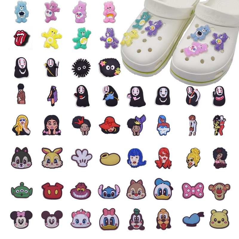 Croc Jibz Pins อะนิเมะที่มีชื่อเสียง DIY รองเท้าปุ่ม Charm รวม | Shopee ...