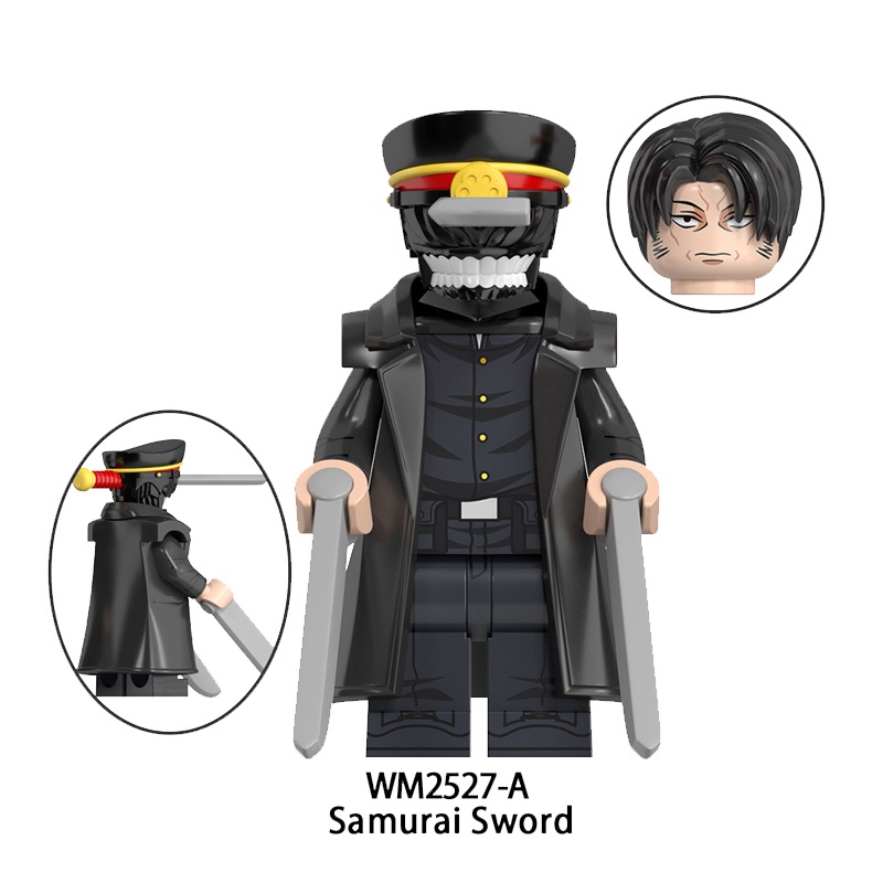 ของเล่นตัวต่อฟิกเกอร์ Samurai Sword Pochita Makima Kishibi Reze ขนาด ...