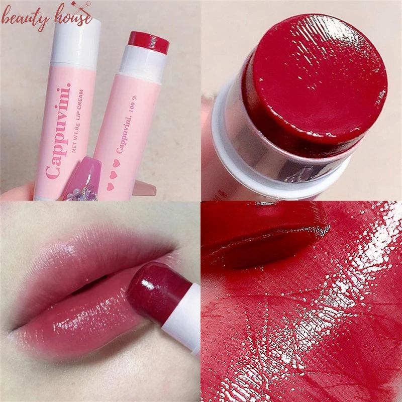 Cappuvini เกาหลี Natural Watery Plumping Lip Gloss / Lip Care แต่งหน้า ...