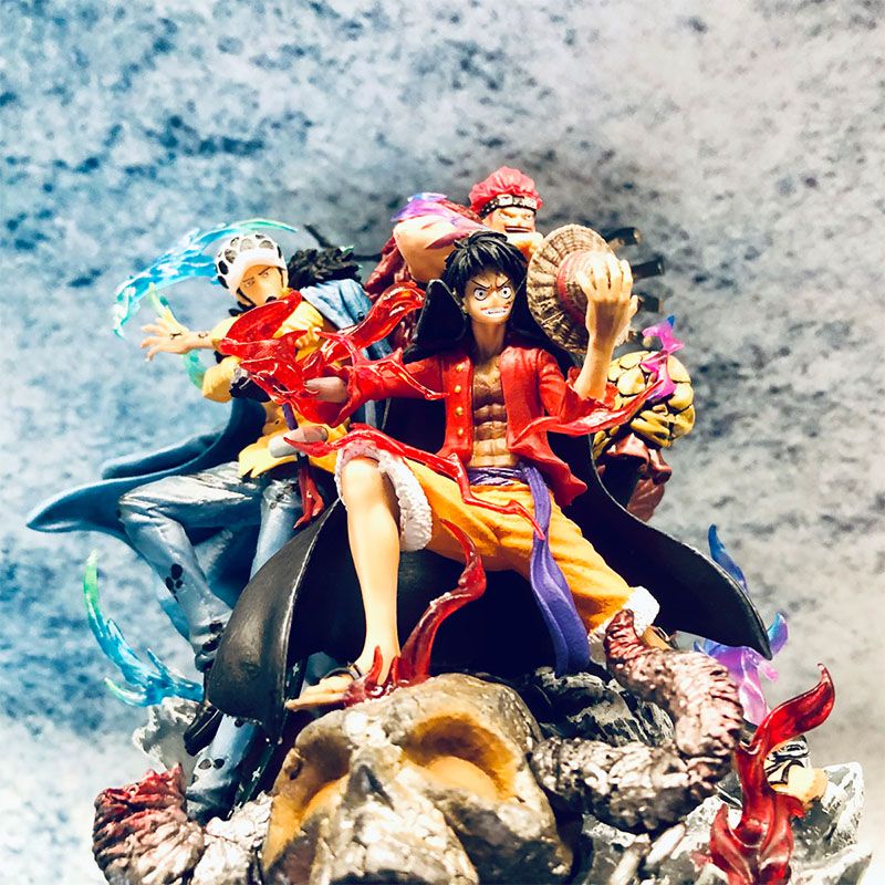 ฟิกเกอร์ One Piece Onishima Throne Three Captains Luffy Rokid Five ...