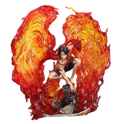 โมเดล One Piece Fire Rebirth Ace Flame Ace GK One Piece สําหรับตกแต่ง ...