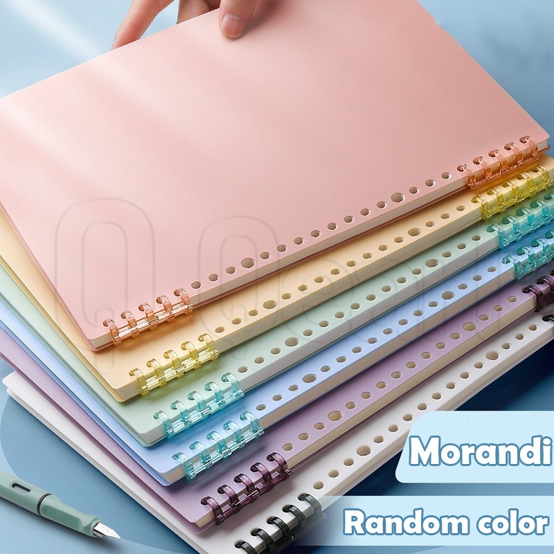 ปกกระดาษ A4 A5 B5 2/4 แผ่น / Morandi Frosted PP กระดาษใบหลวม กันน้ํา โน๊ตบุ๊ค / สมุดแพลนเนอร์ ...