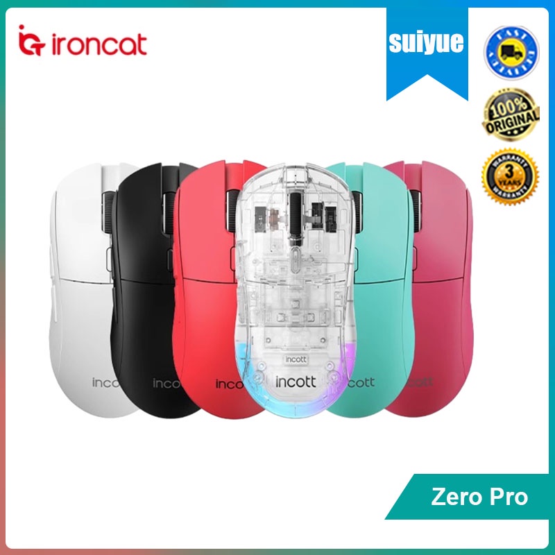 Ironcat Zero Pro Db Mouse Incott เมาส์เกมเมอร์ไร้สายบลูทูธ 2.4g E ...
