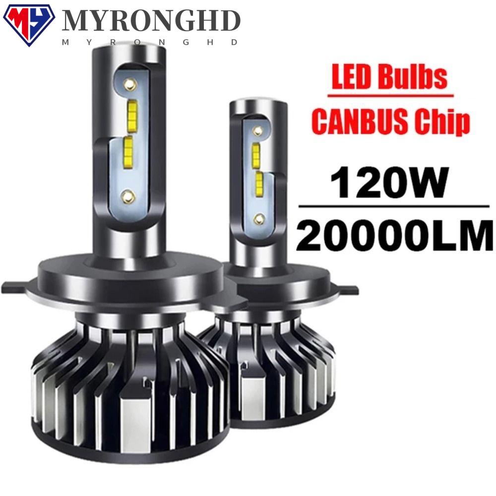 Myronghd หลอดไฟหน้ารถยนต์ LED 12V 110W 24000LM พร้อม Canbus 6000K 2 ชิ้น | Shopee Thailand