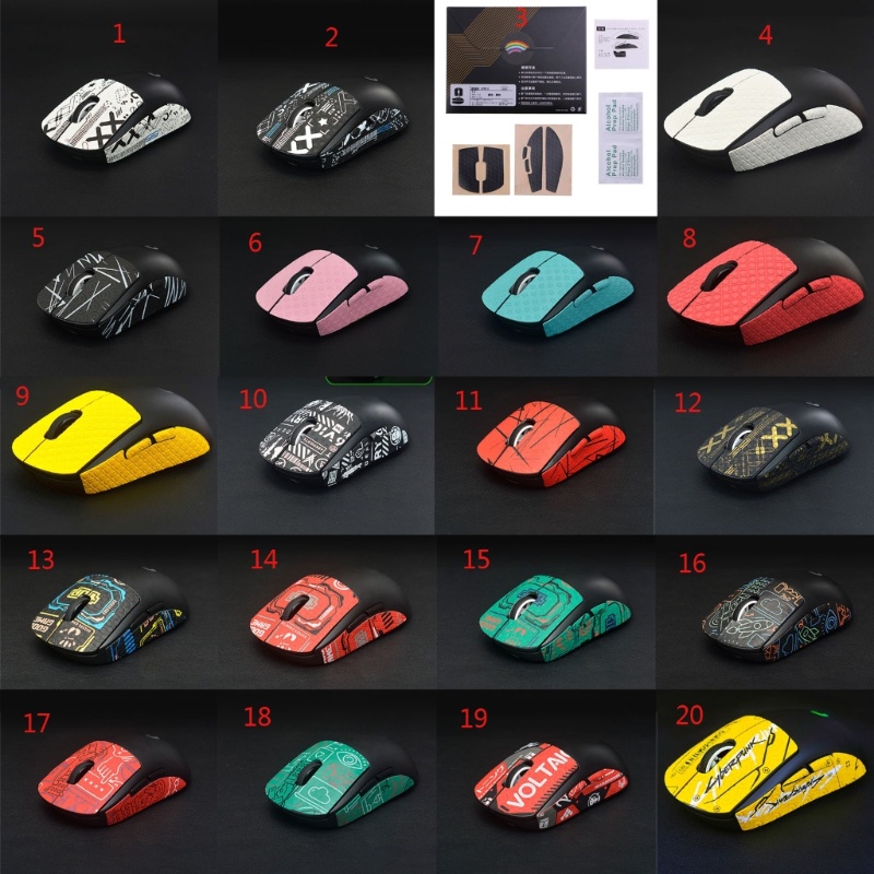 R* DIY Lizard Mouse Skin GPX Mouse Skates สติกเกอร์ด้านข้างแผ่นกันลื่น ...